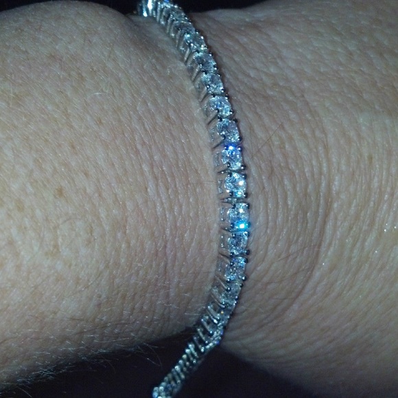 Stauer | Jewelry | Stauer 925 Sterling Silver Diamondaura Bracelet ...